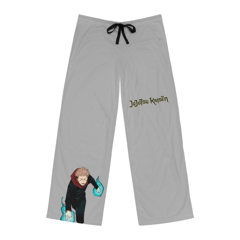 Jujutsu Kaisen Yuji Anime Graphic Grey Pajama Pants - Etsy