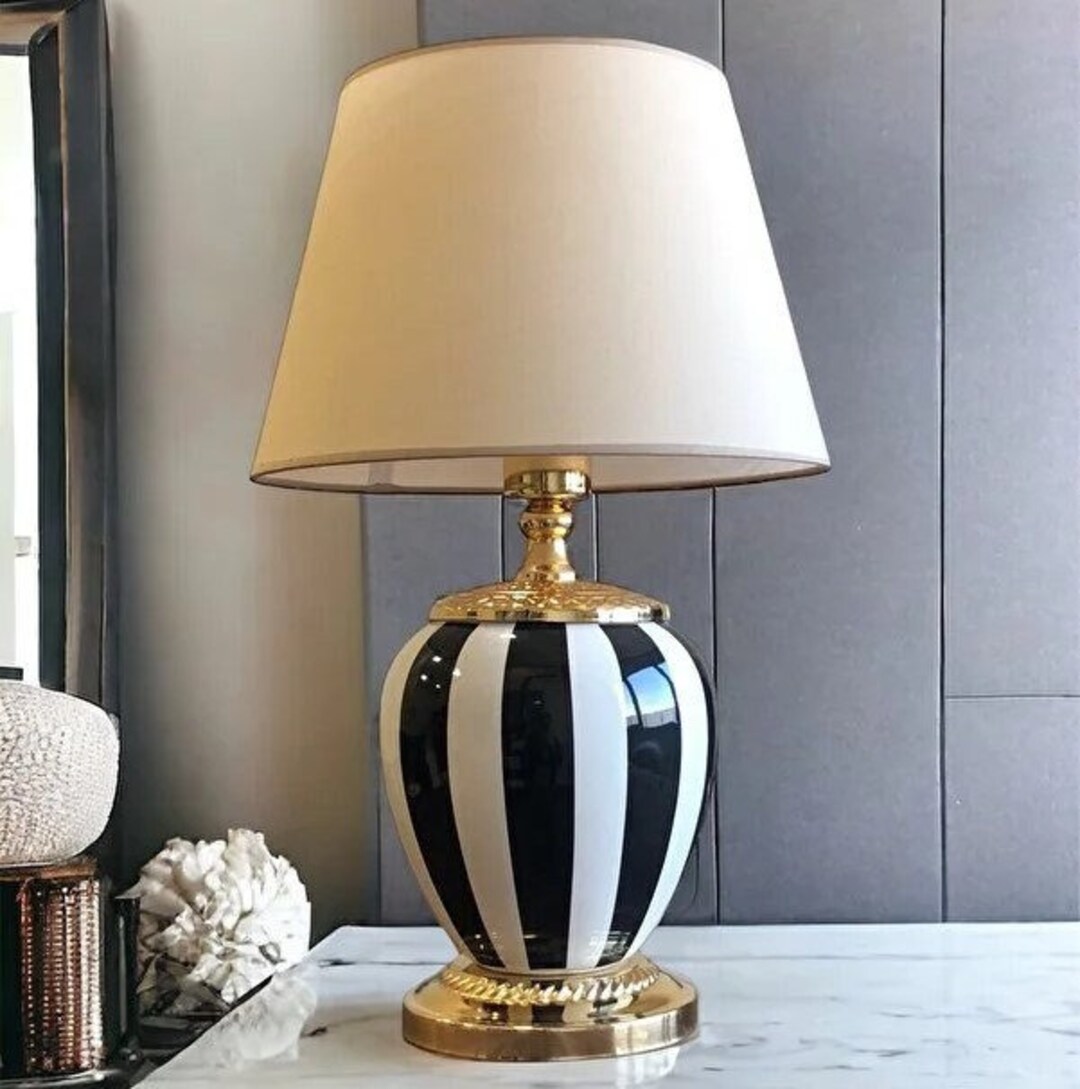 21 Decorative Turkish Ceramic Lamp Shade, Handmade Ceramic Table Lamp ...