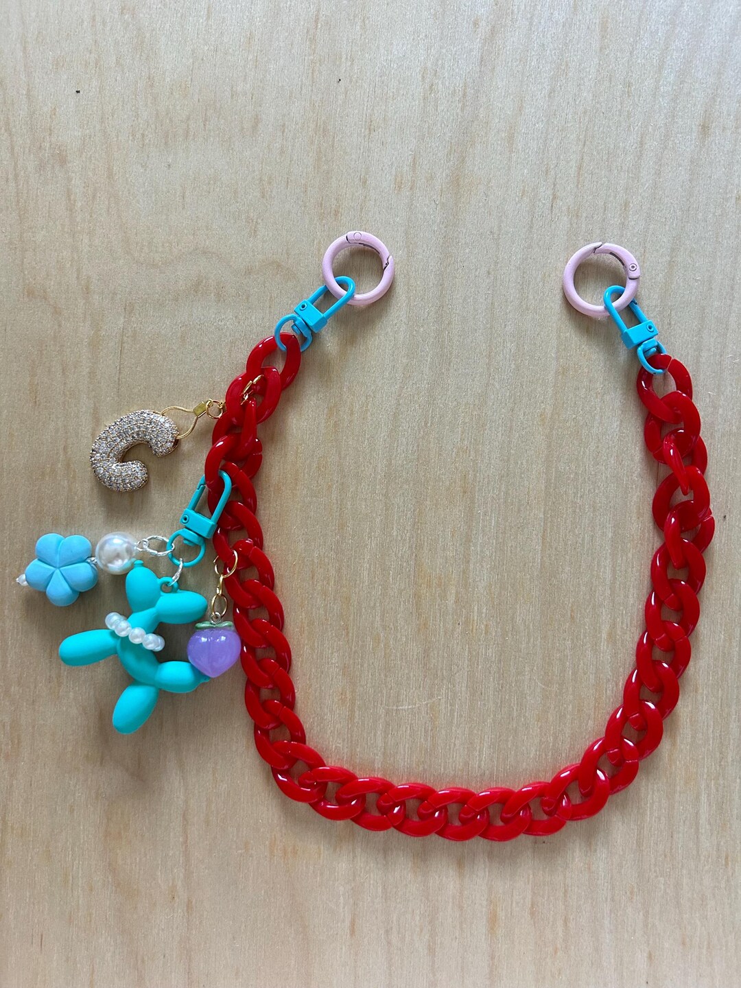 Personalized Cuban Link Chain Charms for Bags - Etsy