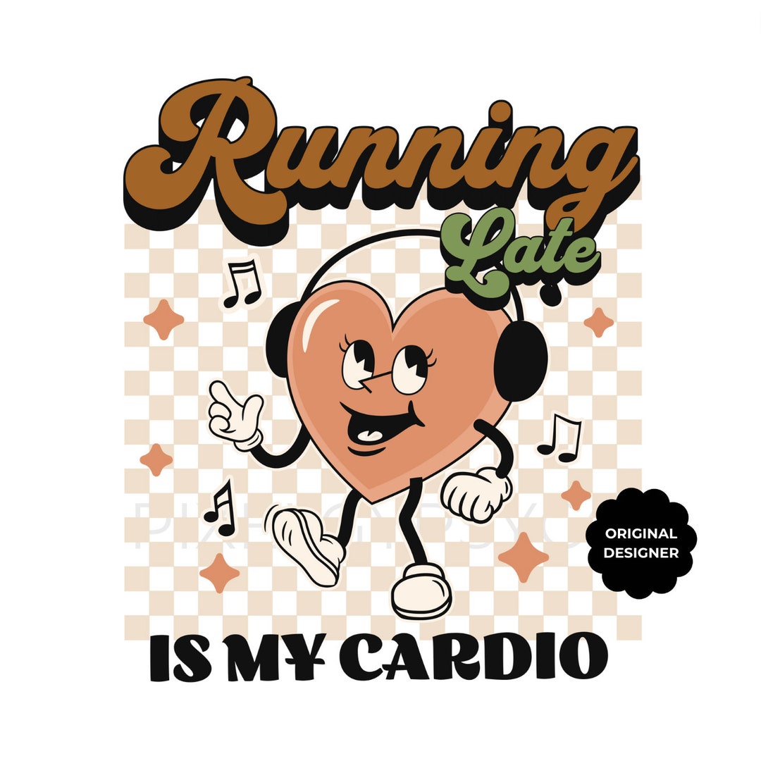 Workout Png, Funny Retro Cardio Gym SVG, Fitness Clip Art SVG, Cartoon ...