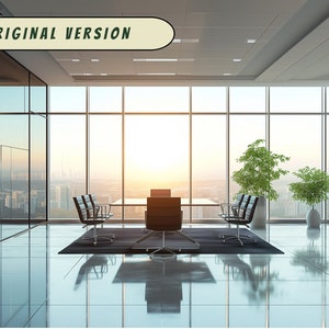 Virtual Background Sunset Office | Zoom Background Home Office | Zoom ...