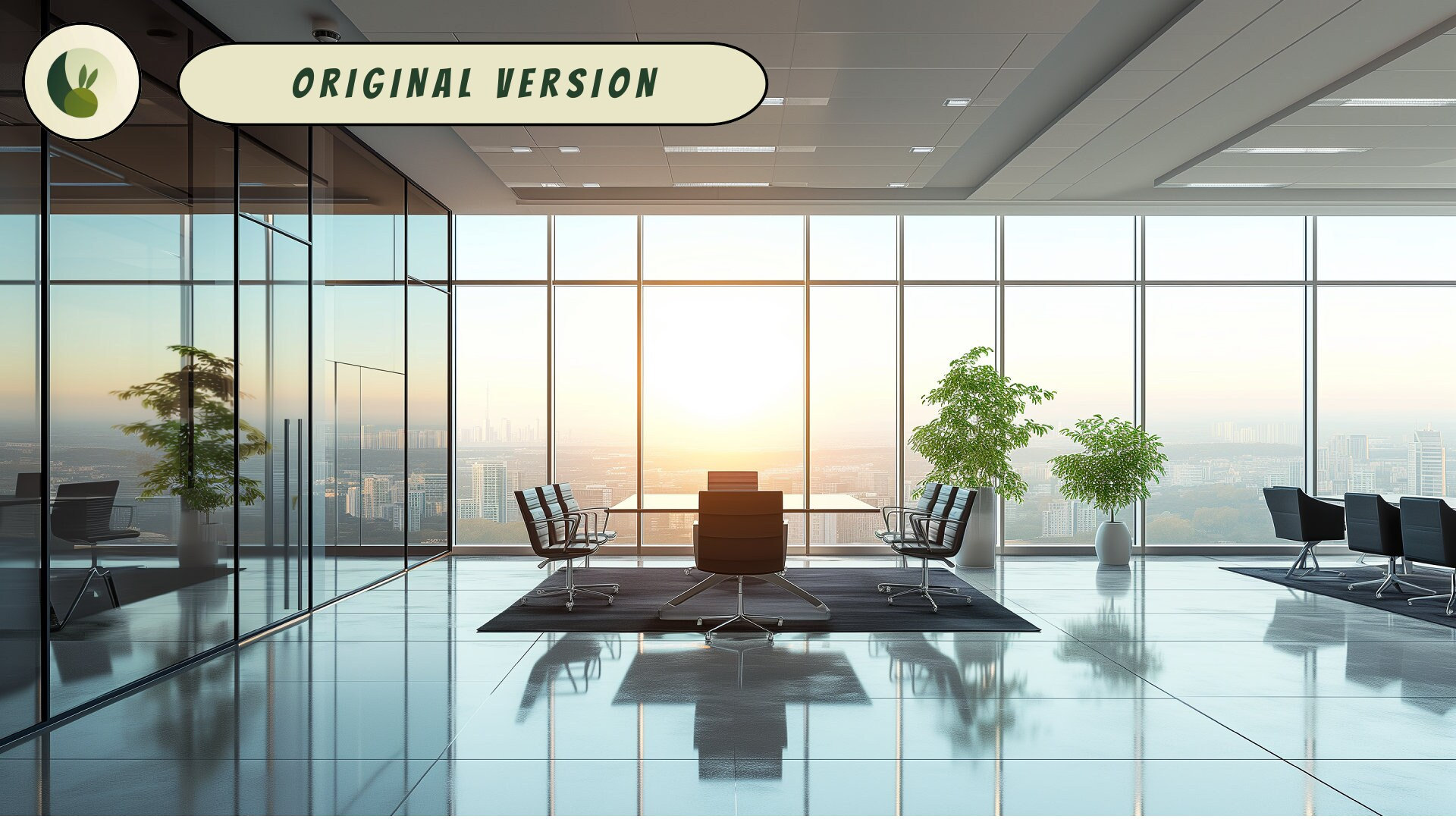 Virtual Background Sunset Office | Zoom Background Home Office | Zoom ...