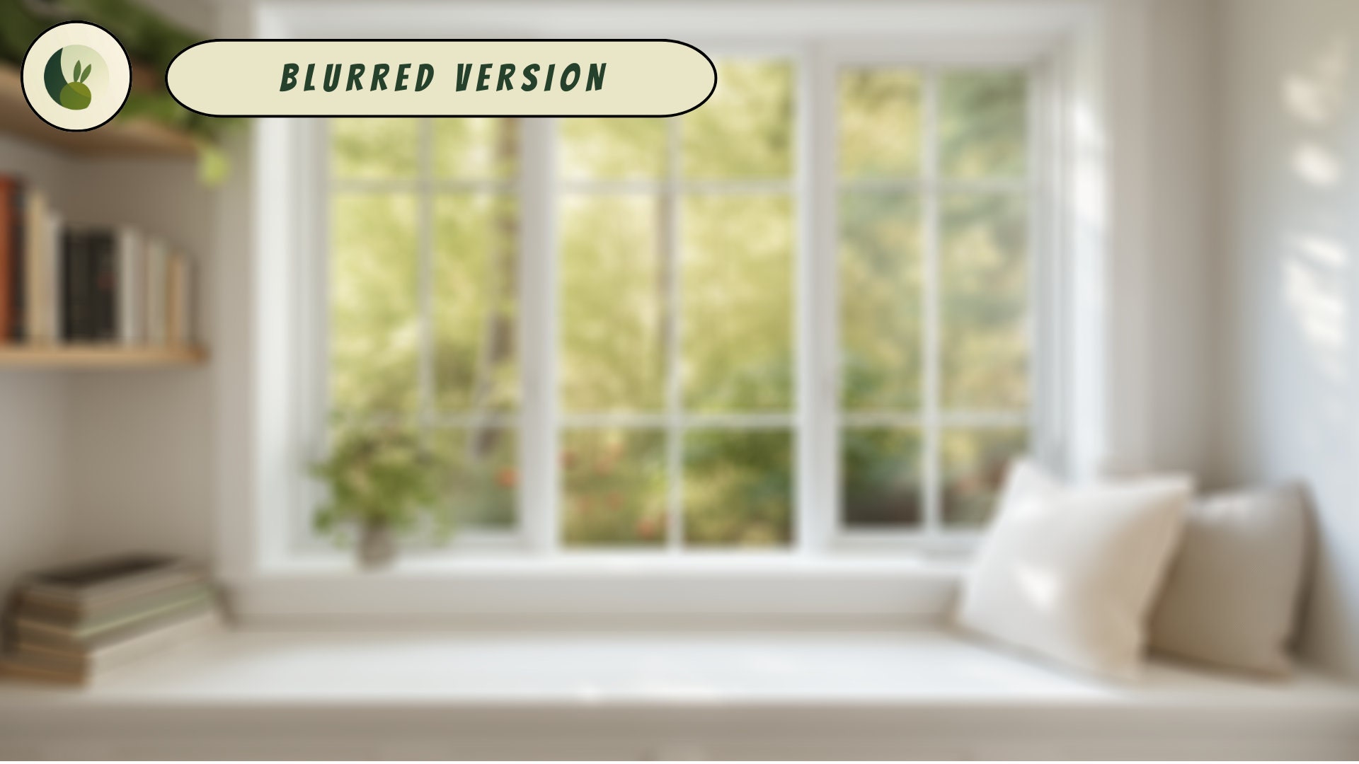 Virtual Background Cosy Window Seat | Zoom Background Home Office | Zoom Virtual Background ...