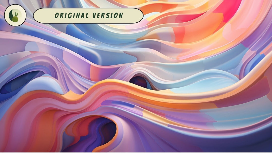 Chromatic Waves Virtual Background | Colorful Flowing Swirls Backdrop ...