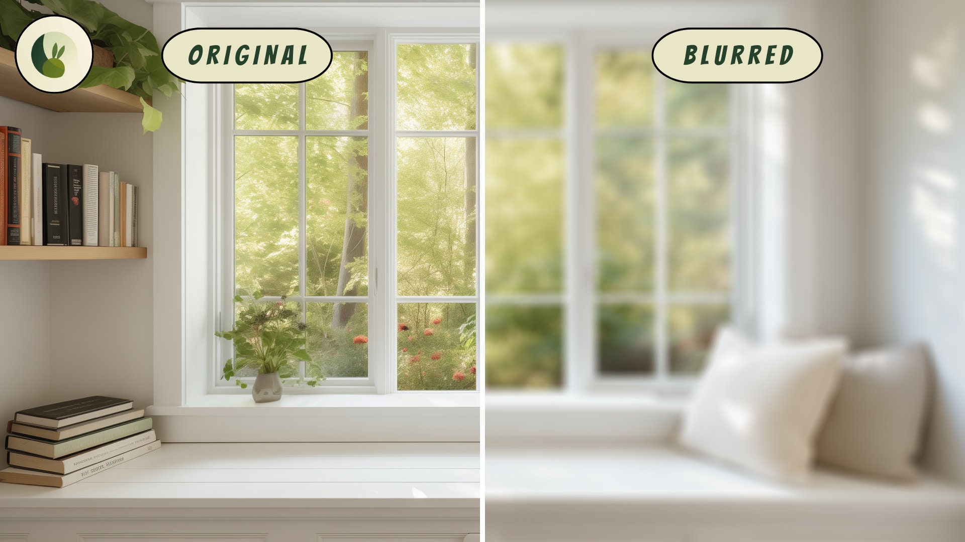 Virtual Background Cosy Window Seat | Zoom Background Home Office ...