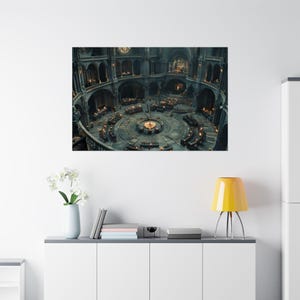 Mystical Arcane Library Poster Matte Horizontal Posters - Etsy