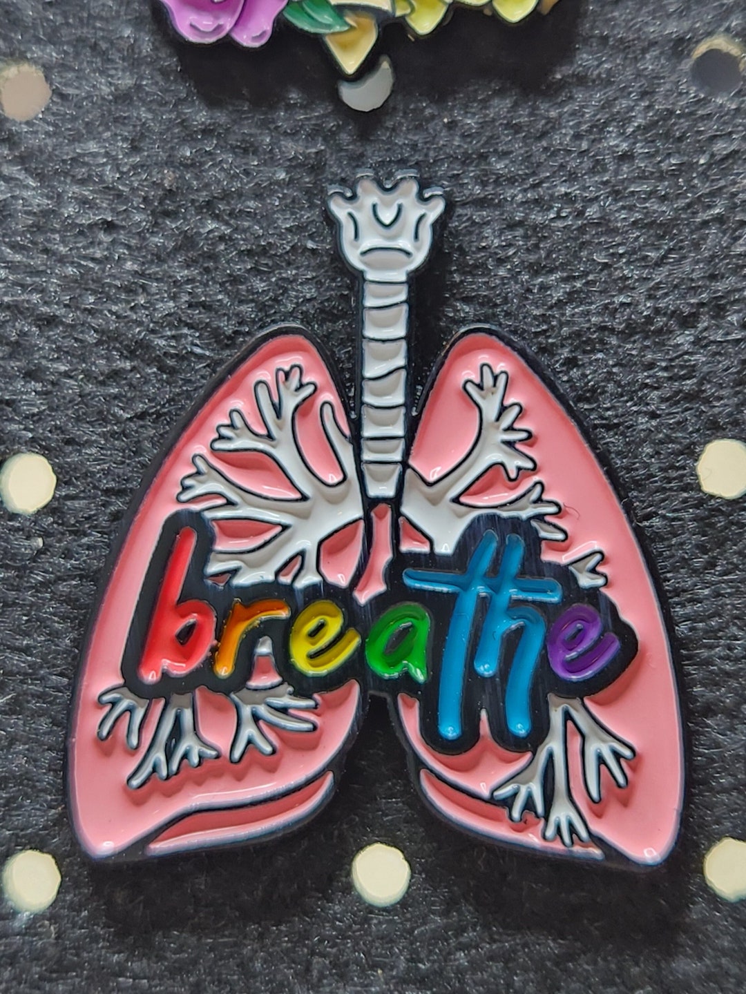Just Breath Anatomical Lung Pin - Etsy