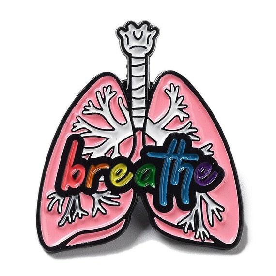Just breath anatomical lung pin - Gem