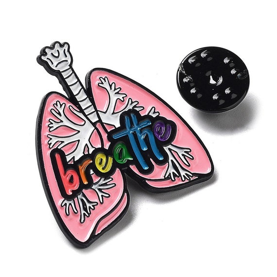 Just breath anatomical lung pin - Gem