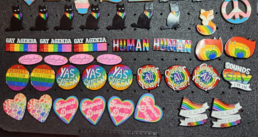 Lgbtq Enamel Pins - Etsy