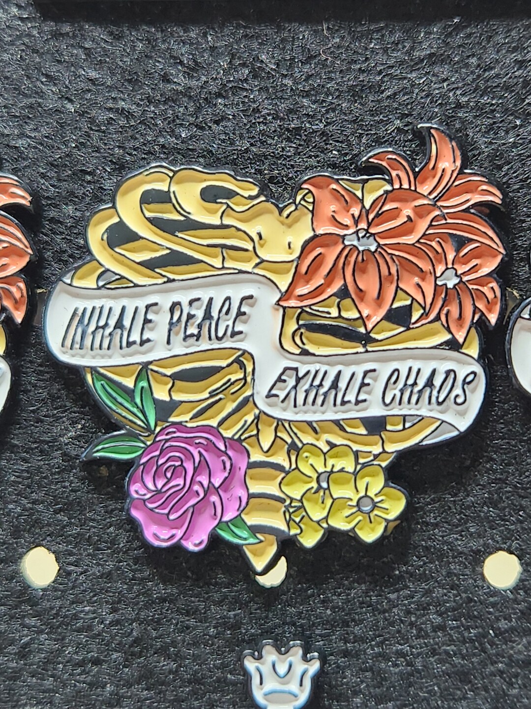 Inhale Peace Exhale Chaos Ribcage Pin - Etsy