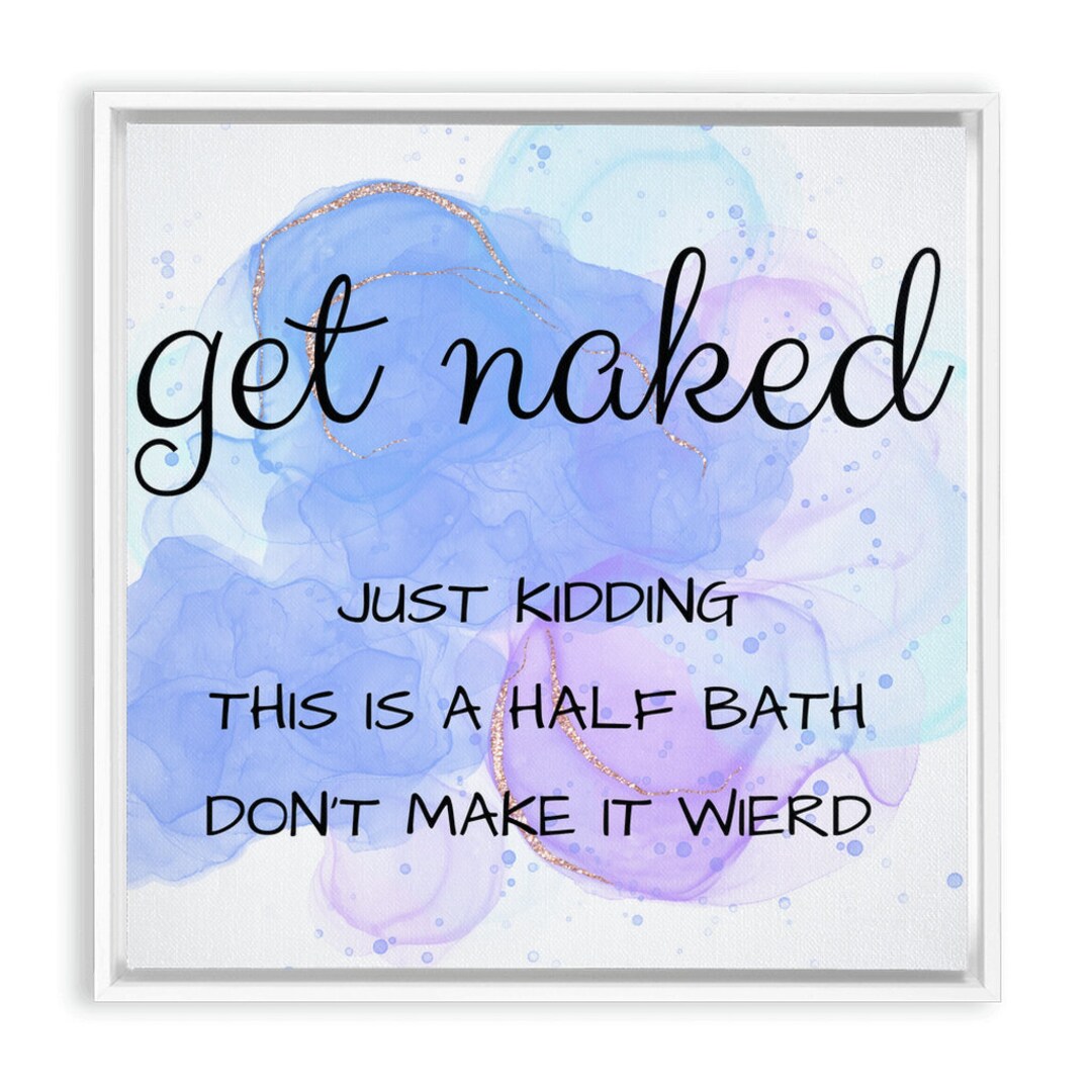 Bathroom Wall Art, Humor Bathroom Sign, Funny Wall Decor, Half Bath ...