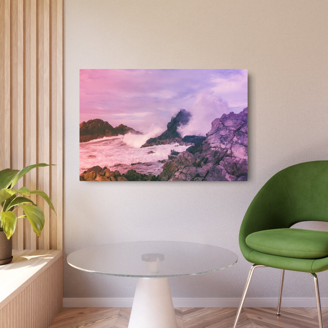 Ocean Metal Art Ocean Wall Art Waves Crashing Metal Art Aruba Wall Art ...