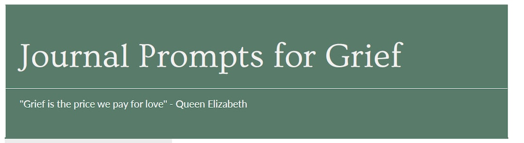 Journal Prompts for Processing Grief - Etsy