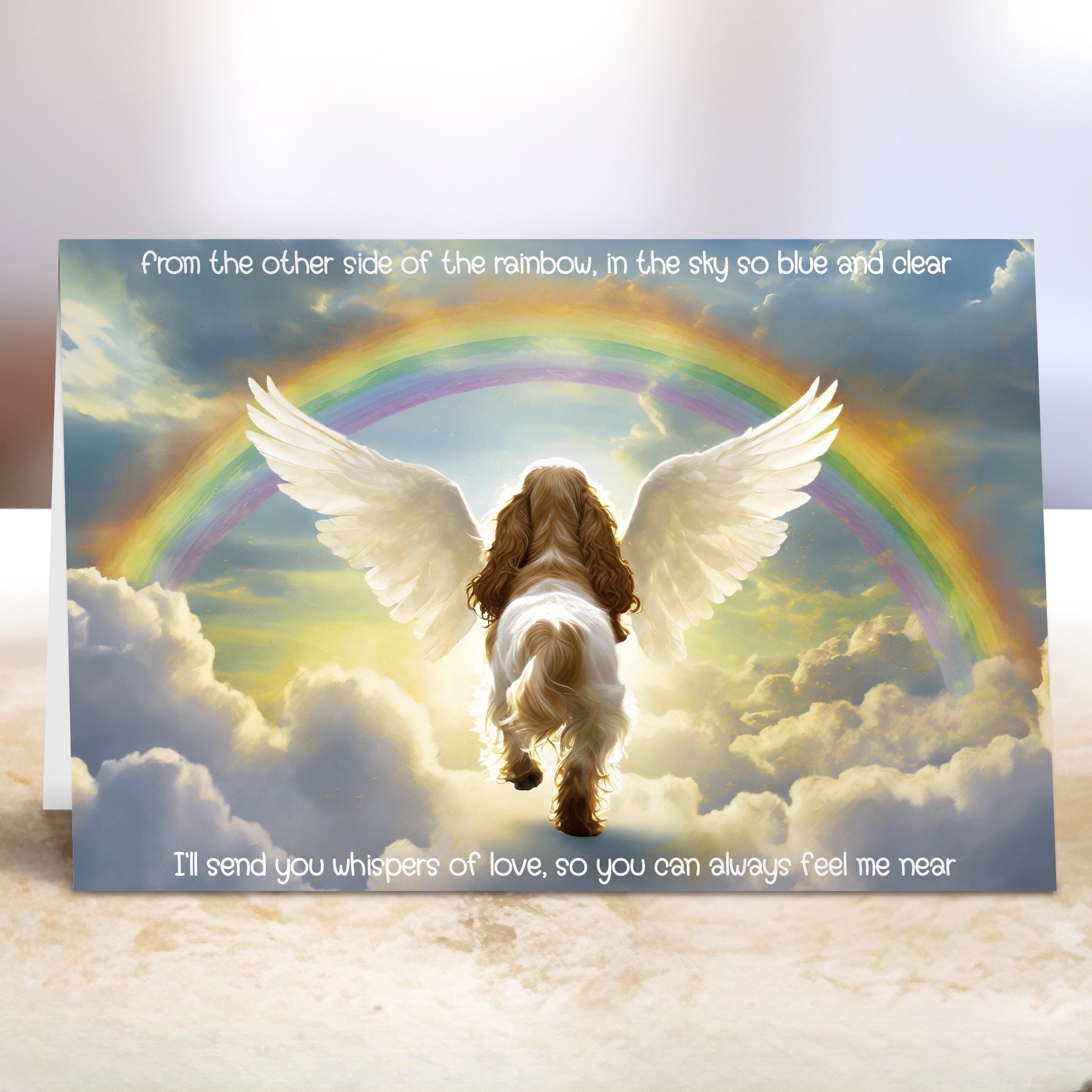 Dog Sympathy Card | Dog Condolence Card | Dog Rainbow Bridge Card | Dog ...