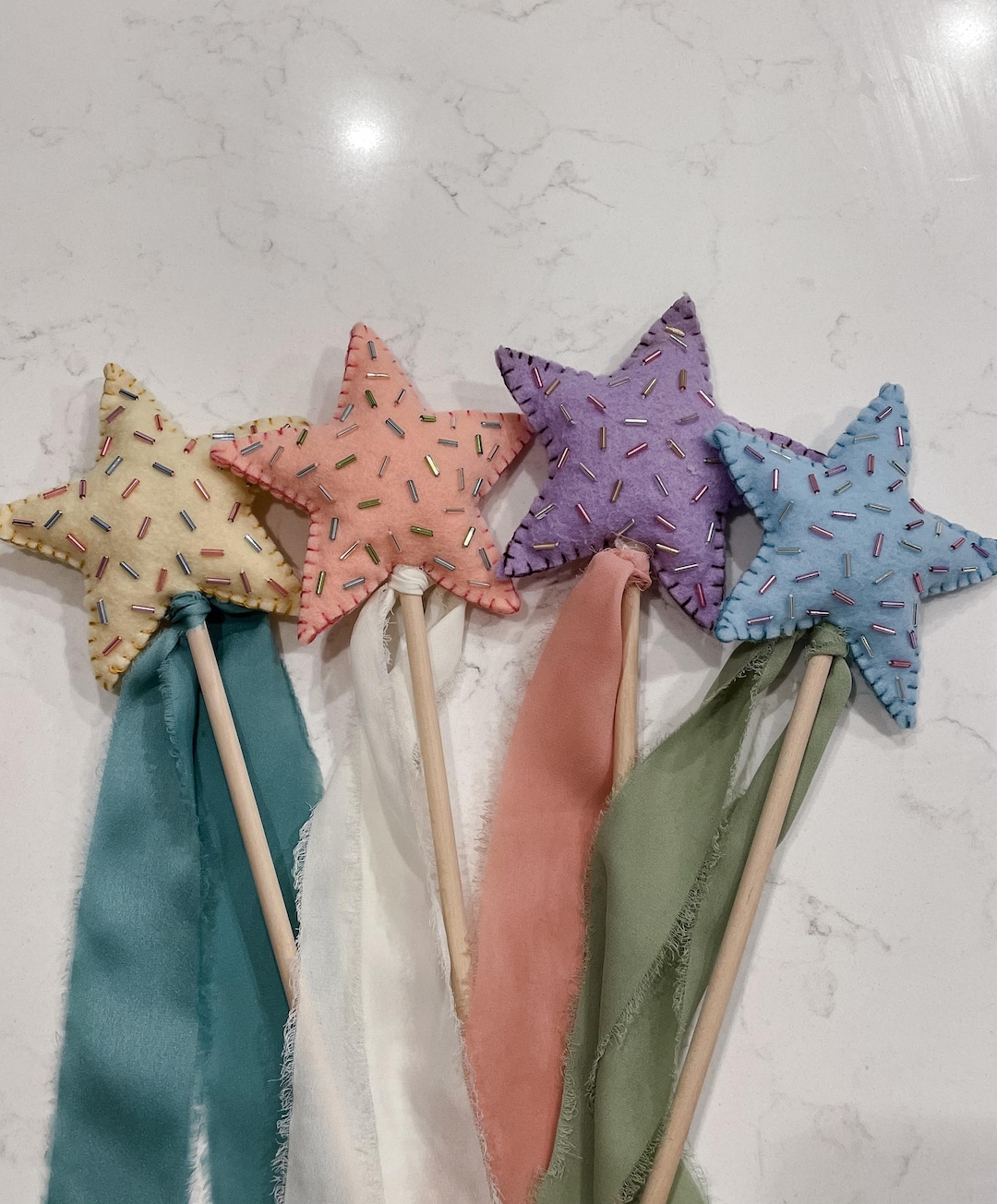 Felt Fairy Wand, Felt Wand, Princess Wand, Star Wand, Children's Dress ...