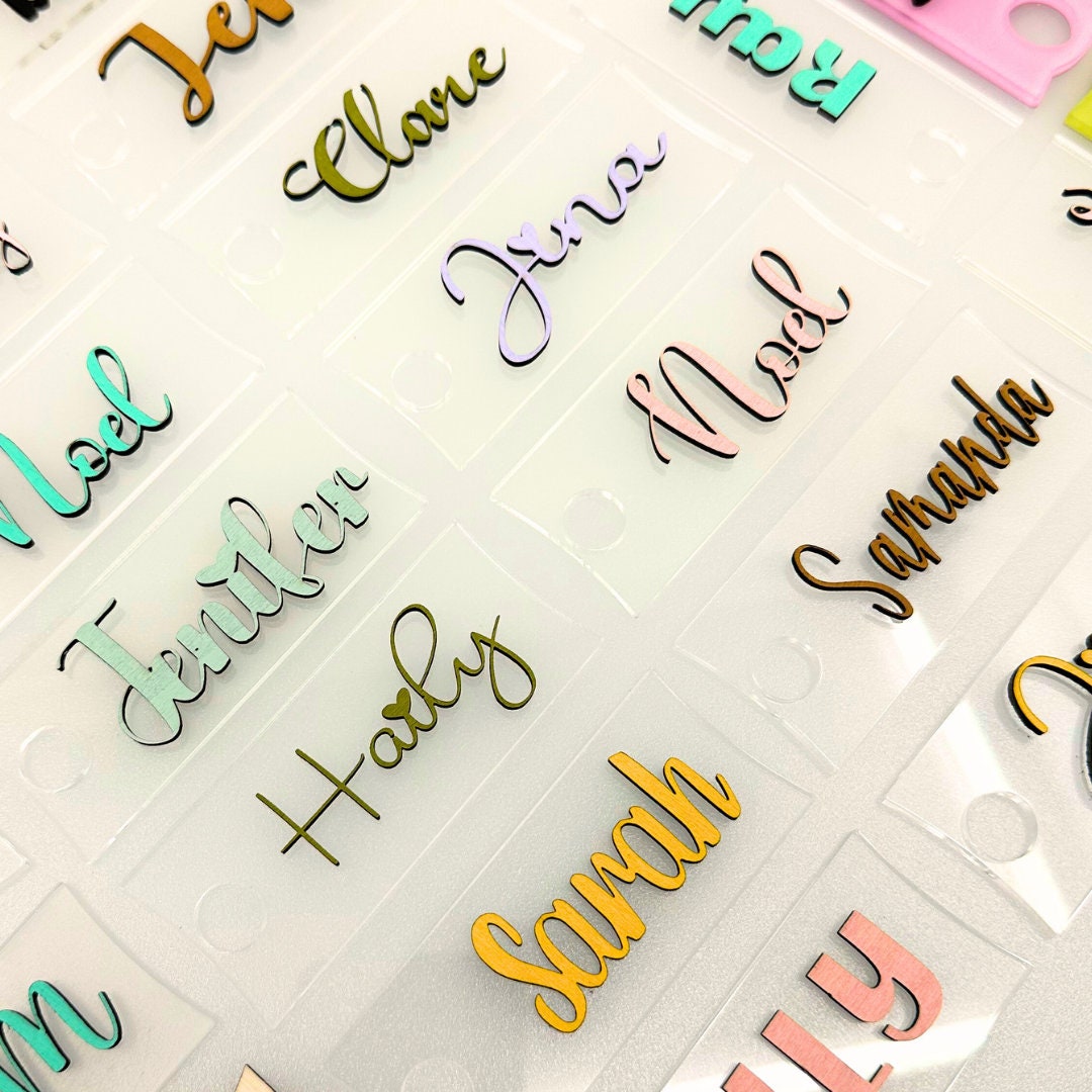 Tumbler Name Tag, Tumbler Name Tag, Custom Tumbler Cup Name Topper ...