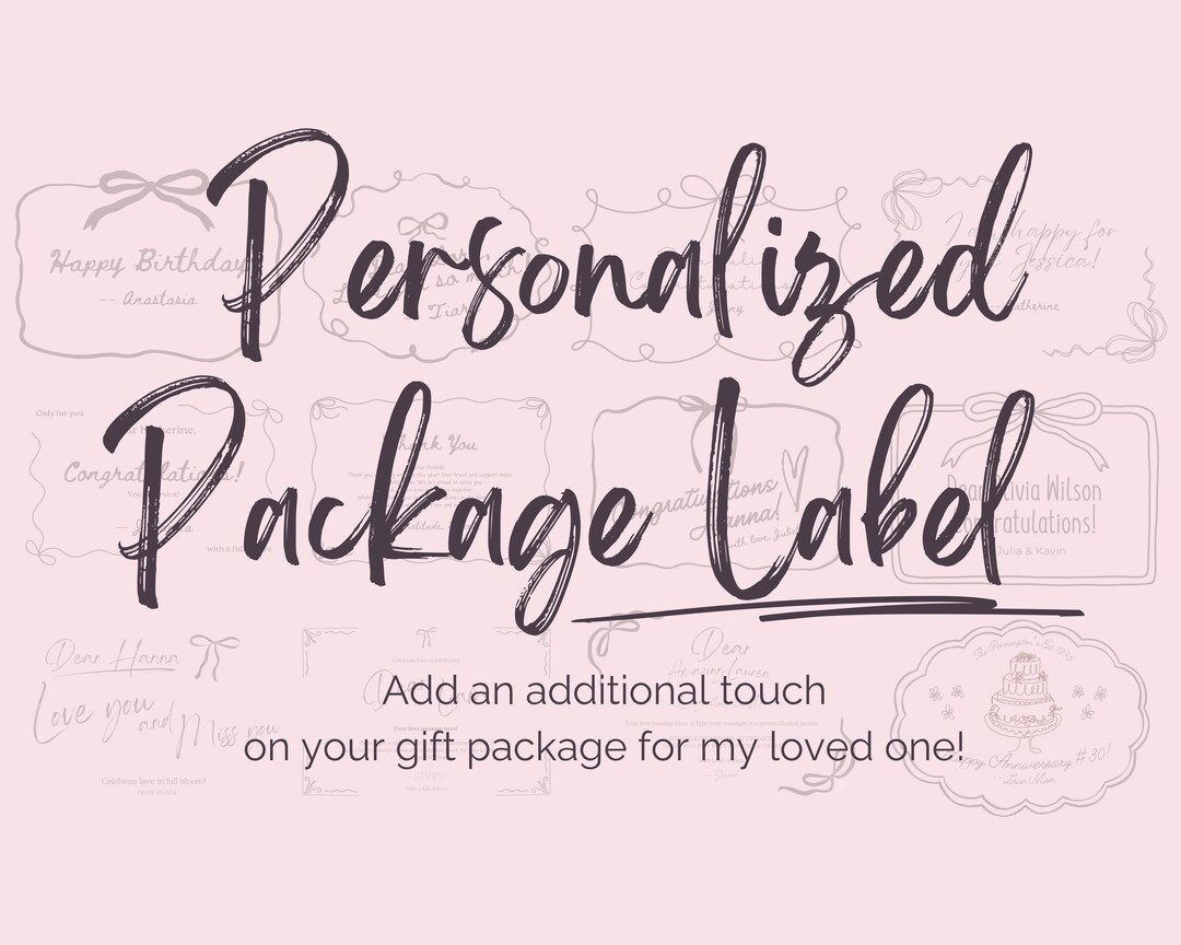 Add a Custom Package Label - Etsy