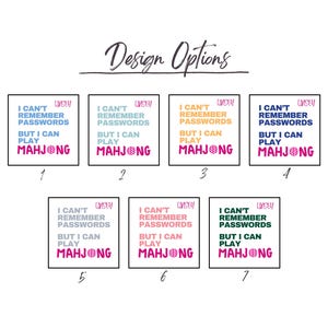 Personalized Mahjong Coaster Western Themed Custom Decor MAHJ Gift ...