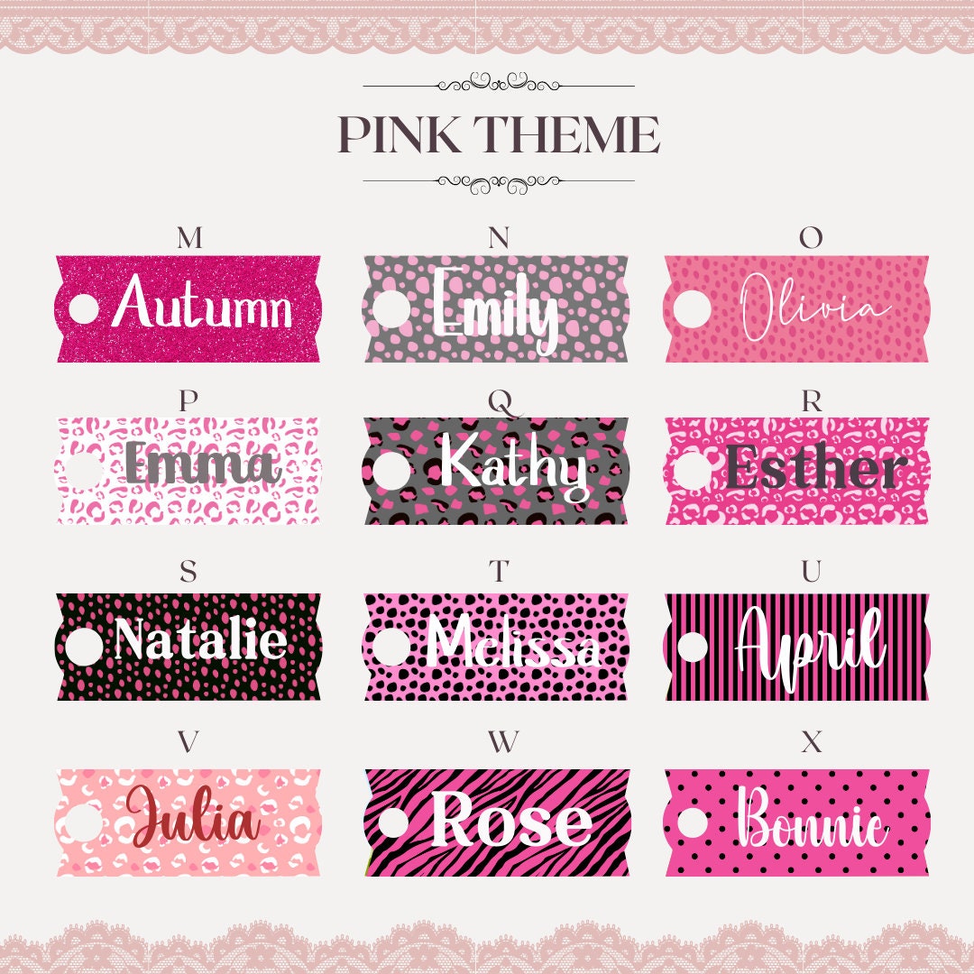 Pastel Tumbler Name Tag, 40oz Tumbler Name Plate, Personalized Name Tag ...