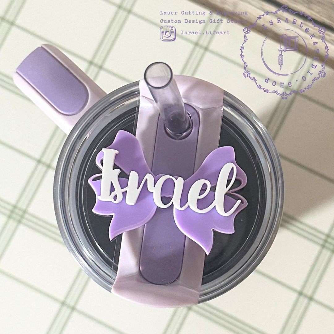 Personalized 30oz 40oz Tumbler BOW Name Plate Custom BOW Name Plate for ...