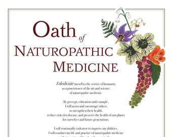 Naturopathic Oath - Etsy