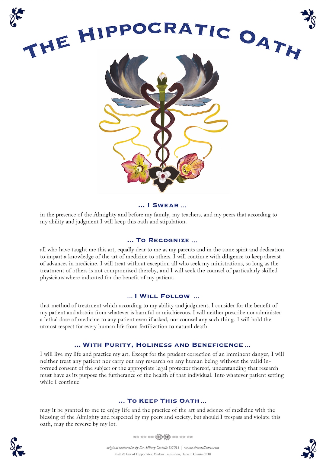 Hippocratic Oath - Etsy