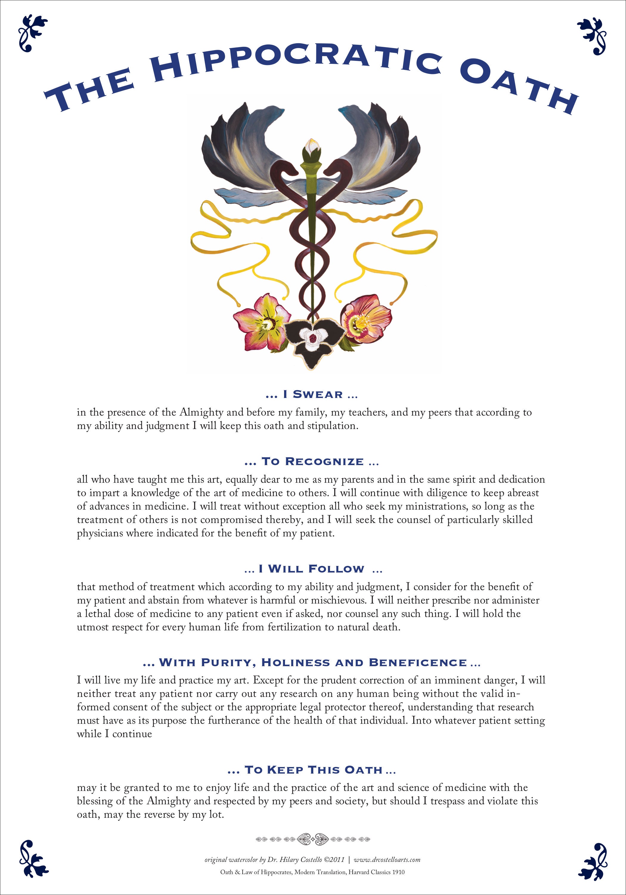Hippocratic Oath - Etsy