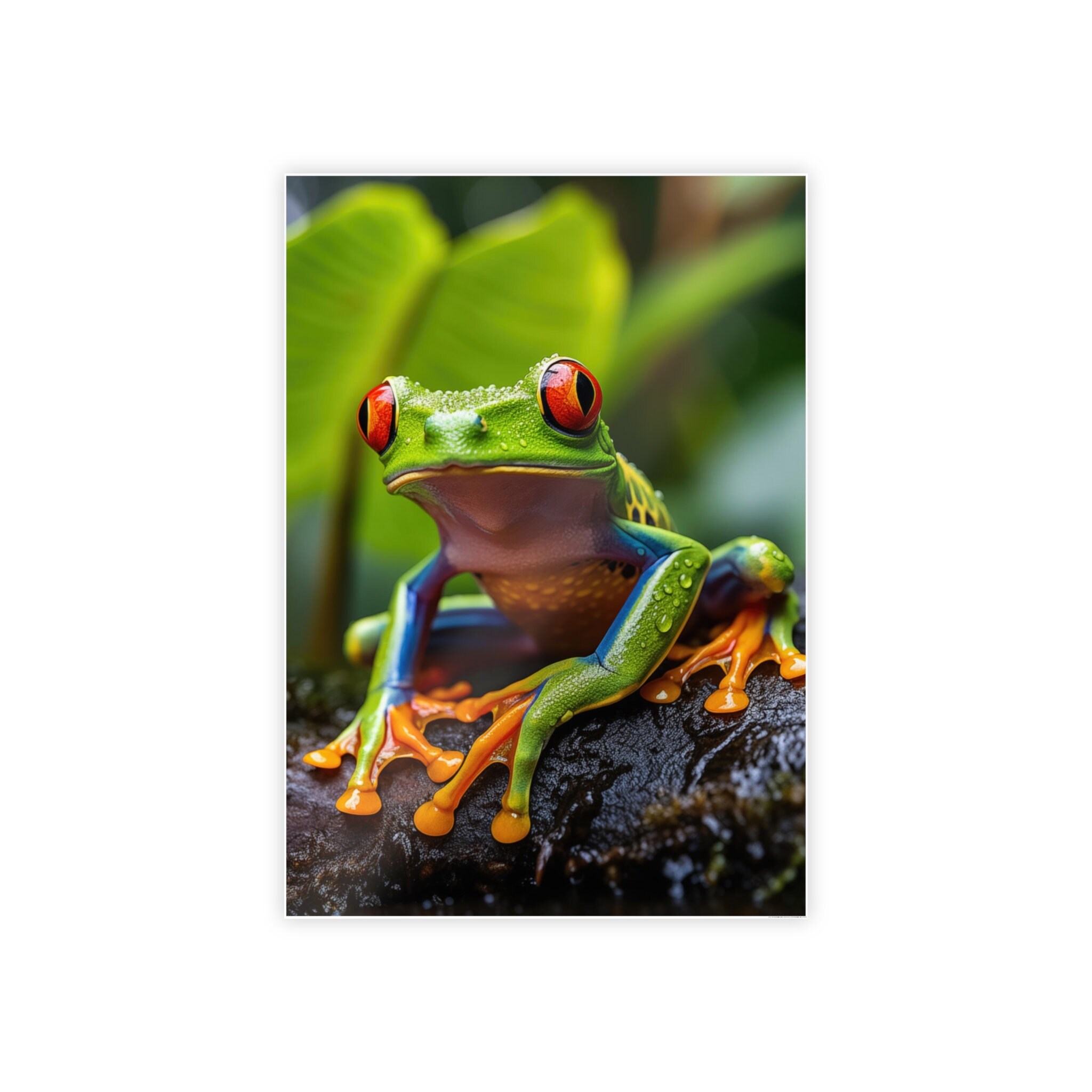 Rainforest Tree Frog Gloss Poster - Etsy