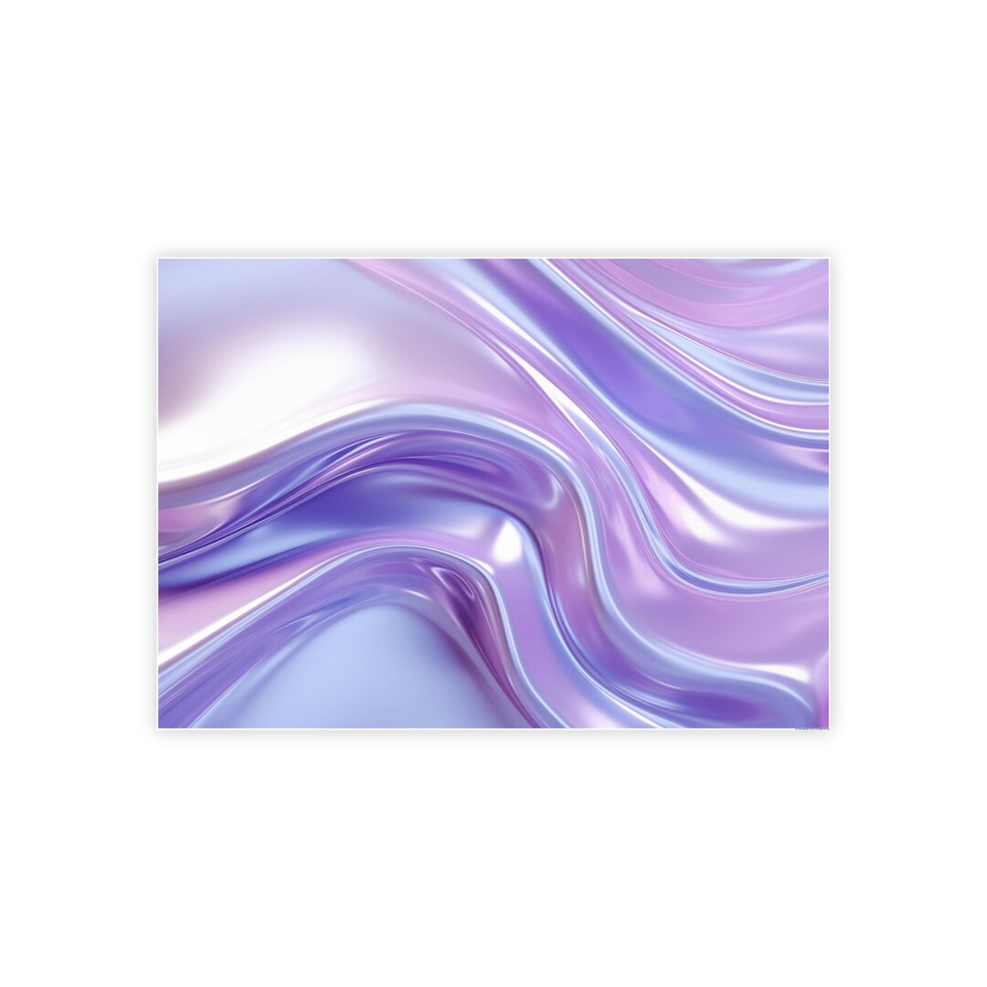Purple Metallic Abstract Gloss Poster - Etsy