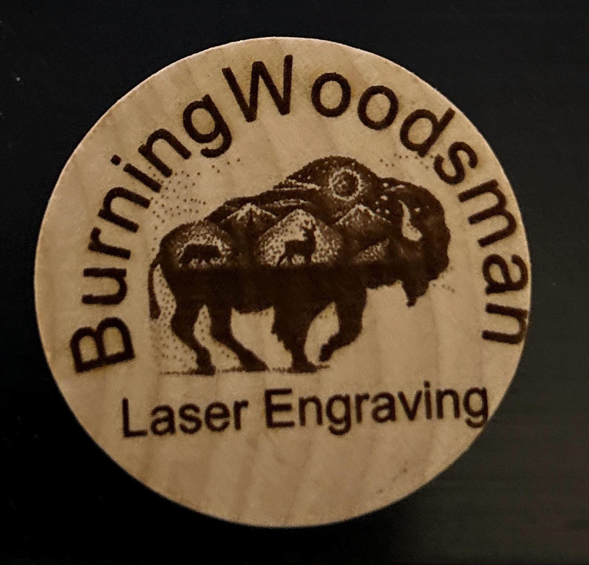 Wooden Token' 1 1\2" Personalized Engraved, 1 or 2 Sided With Your ...