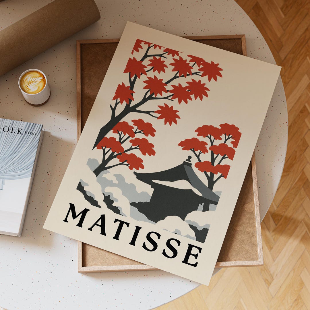 Printable Art - Japanese Maple Print Red Leaves Winter Zen Decor Living ...