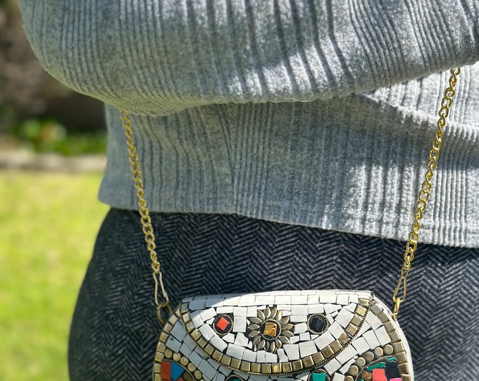 Handmade Mosaic Stone Bags Beautiful and Fashionable Purse Designer Bag ...