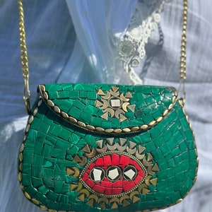 Handmade Mosaic Stone Bags Retro Vintage Stylish - Etsy
