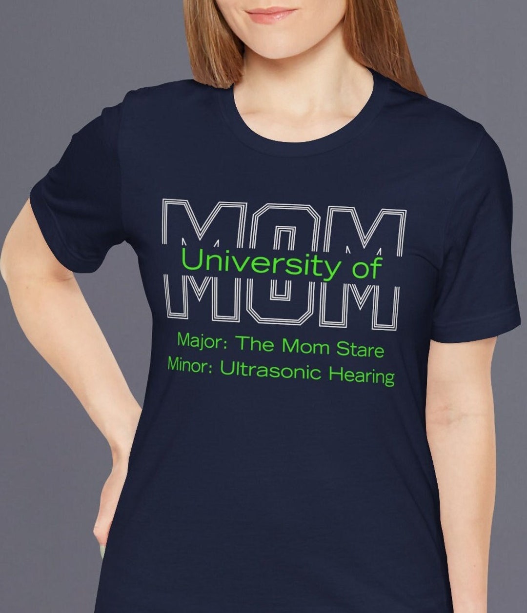 University of Mom T-shirt, Funny Mom Shirt, Graphic Mom Tee, Funny Mom ...