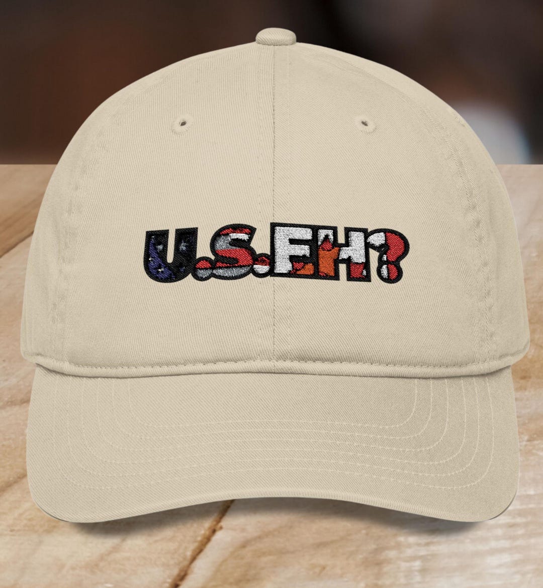 Organic Embroidered Canada as 51st State Baseball Cap, Sustainable ...