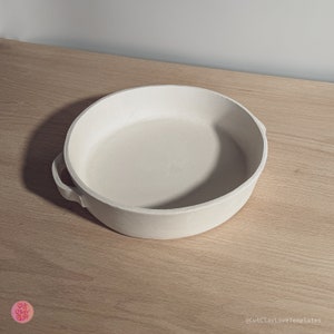 Pie Deep Dish Slab Pottery Template ~ Beginner Ceramics Project Do It ...