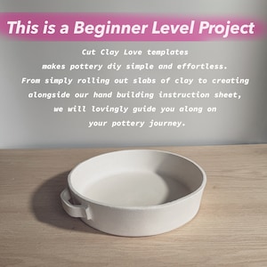 Pie Deep Dish Slab Pottery Template ~ Beginner Ceramics Project Do It ...