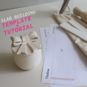 Bow Jar Pottery Template Slab Building Tutorial ~ Easy DIY Handmade ...