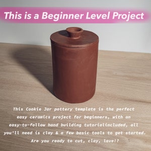 Cookie Jar Pottery Template: Slab Building Tutorial (digital Download ...