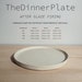 Dinner Plate Pottery Template : Slab Building Printable (PDF) ~ Instant ...
