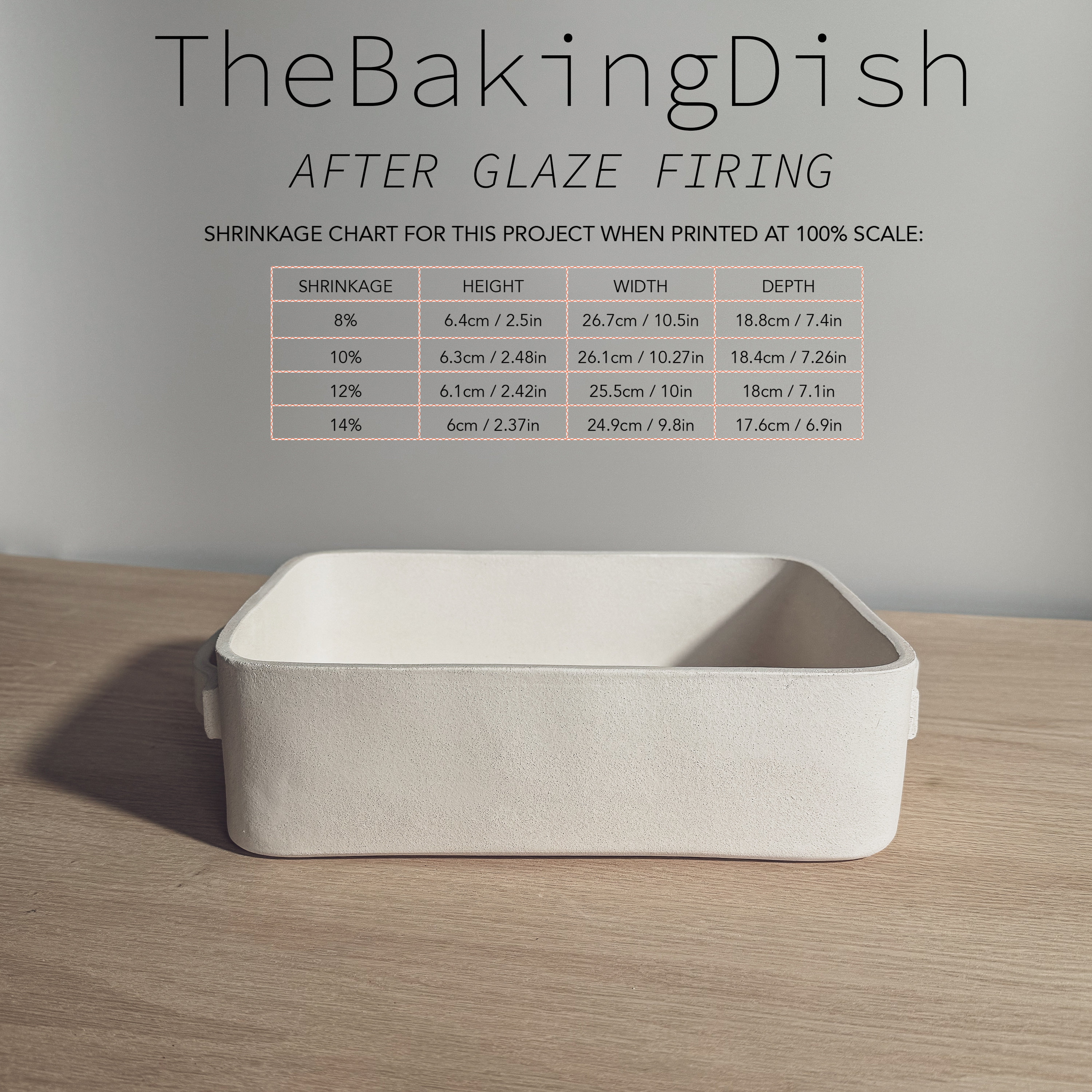 Baking Dish Slab Pottery Template: DIY Ceramics (digital Download) - Etsy