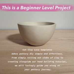 Easy Pottery Bowl Template: Slab Building Ceramics (digital Download ...