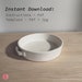 Pie Deep Dish Slab Pottery Template ~ Beginner Ceramics Project Do It ...