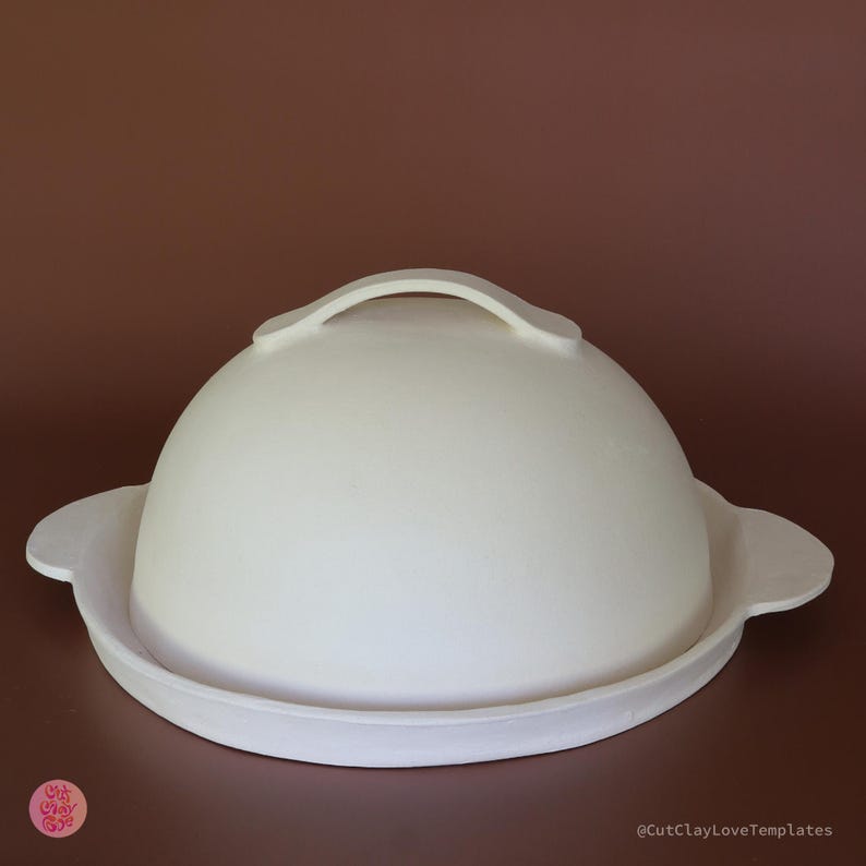 Slab Pottery Template Bread Cloche : DIY Hand Building Guide (digital ...