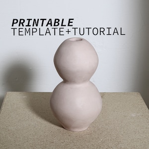 Bud Vase Pottery Template Slab Building Tutorial ~ Easy DIY Ceramics ...