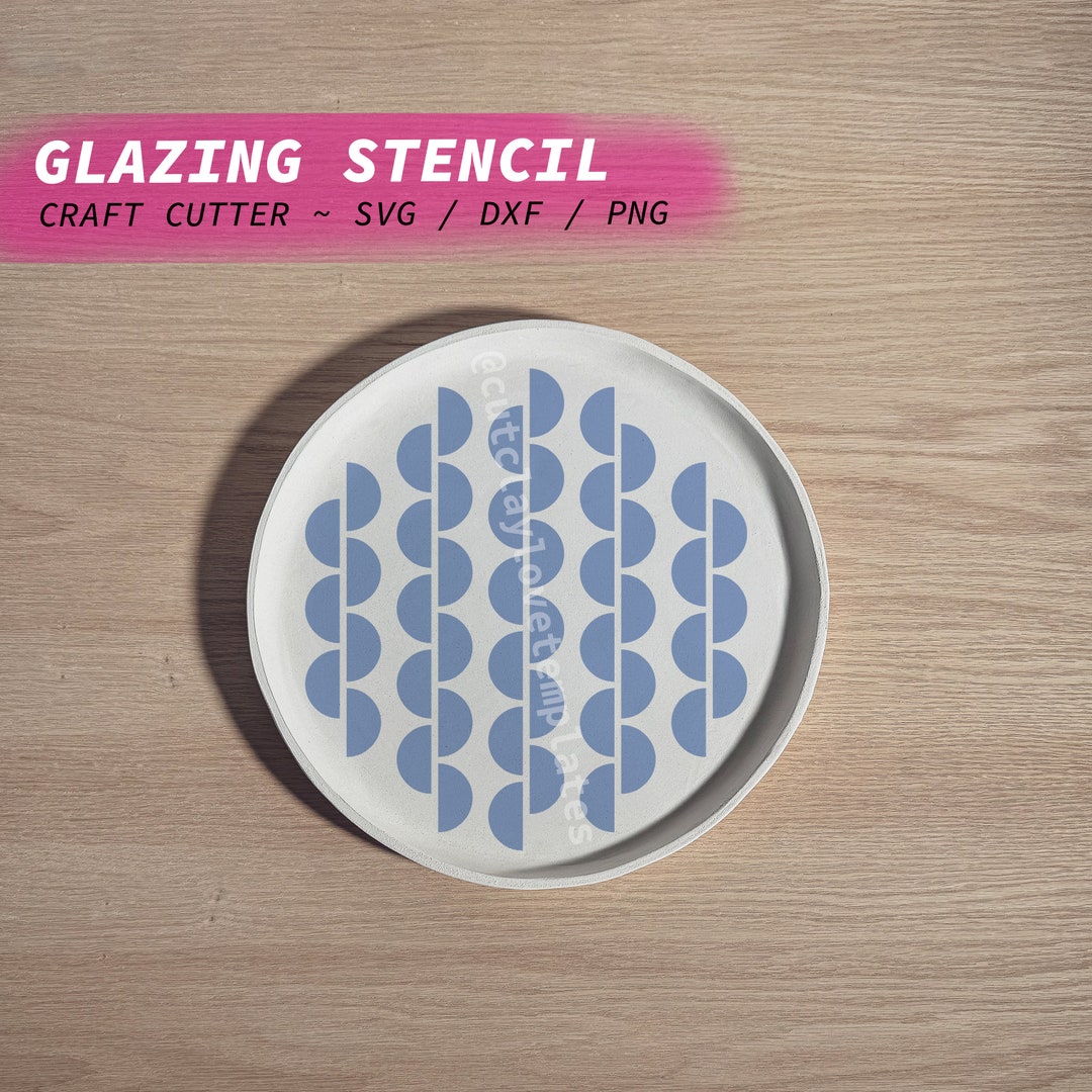 Glaze Stencil Sheet for Craft Cutter ~ Retro Wallpaper#2 Plate Artwork ...