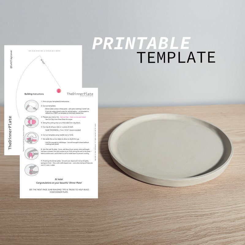 Printable Plate Template - Etsy UK