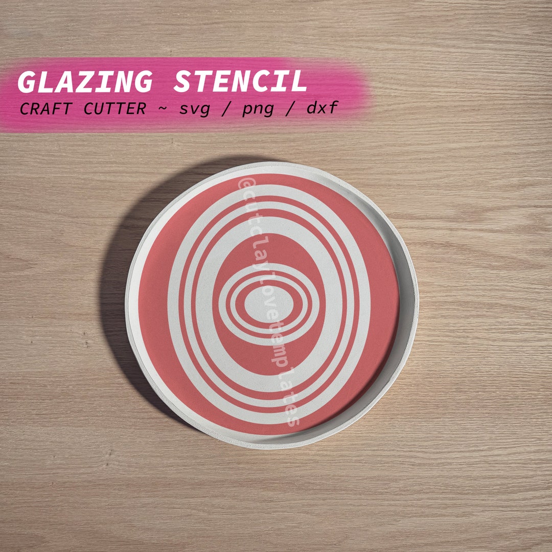 Glaze Stencil Sheet for Craft Cutter ~ Eye Print Plate Artwork ...