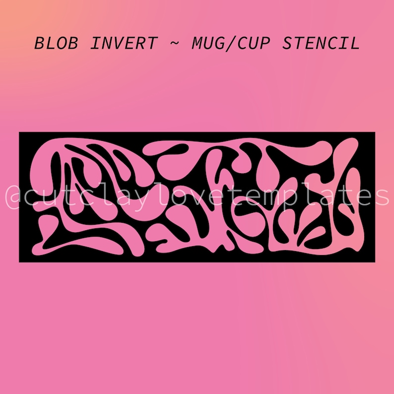 Blob Print Glaze Stencil Sheet: Craft Cutter Pottery Tool (digital ...